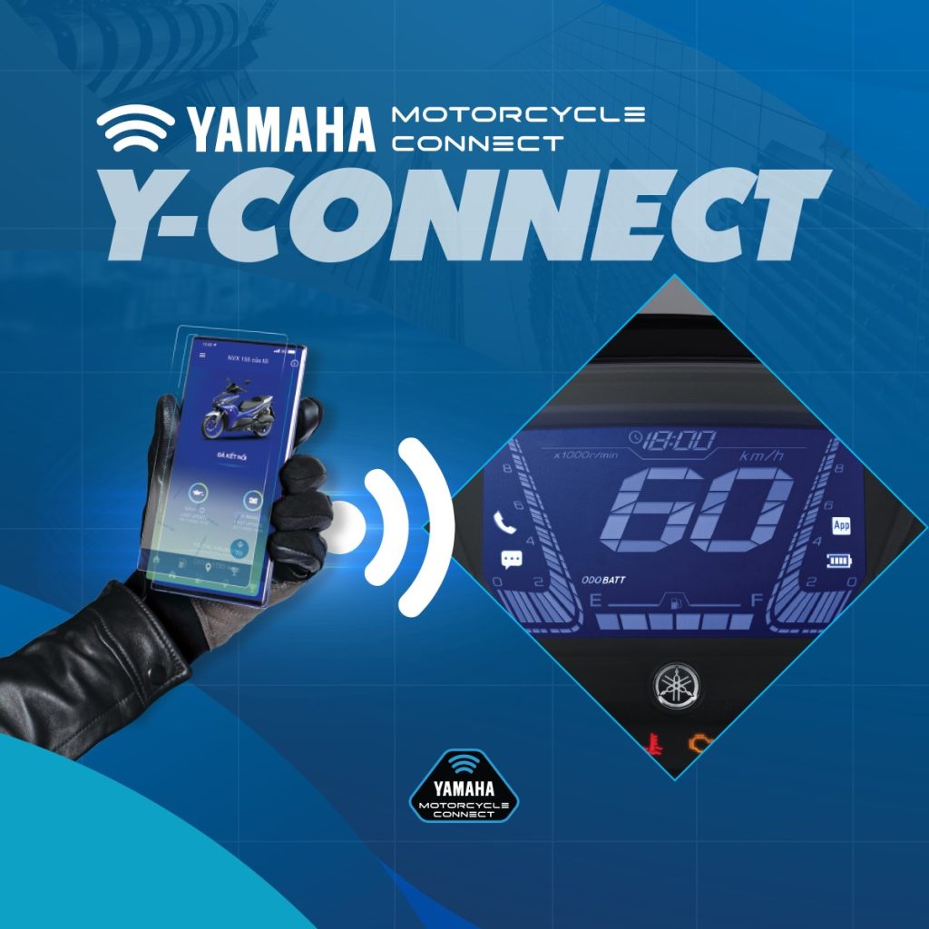 Các dòng xe dùng app kết nối xe máy và điện thoại Y-Connect